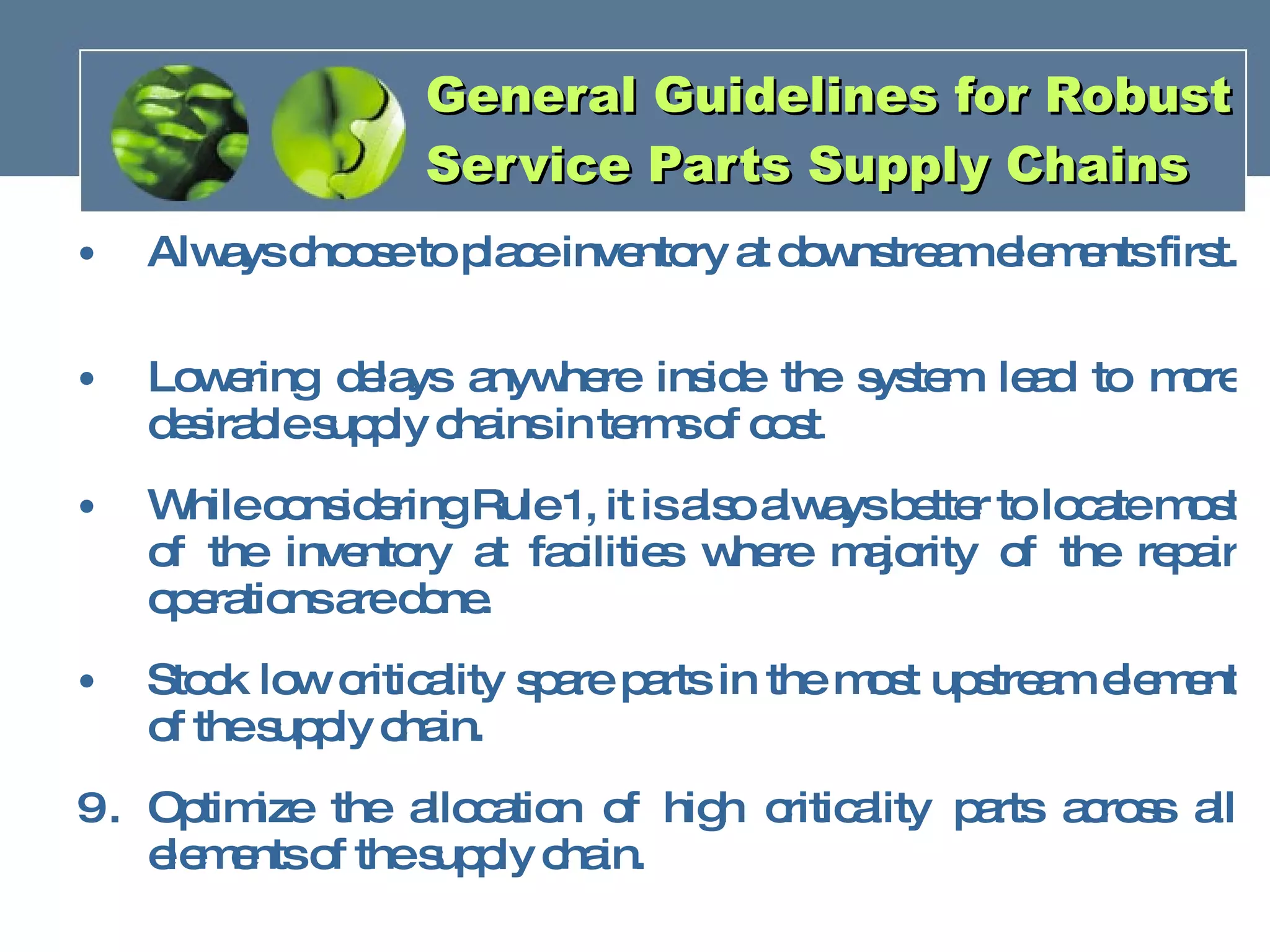 Service Parts Logistics | PPT