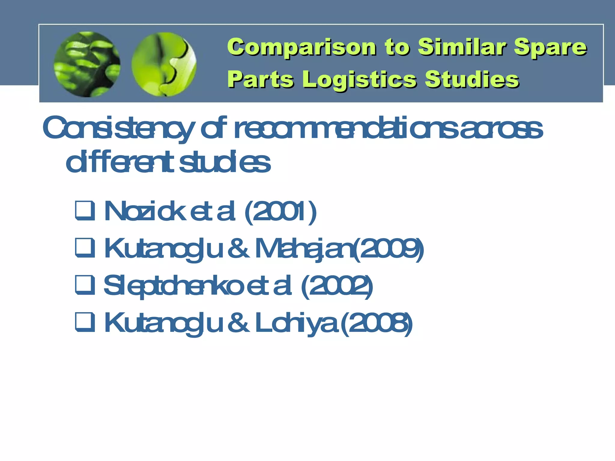 Service Parts Logistics | PPT