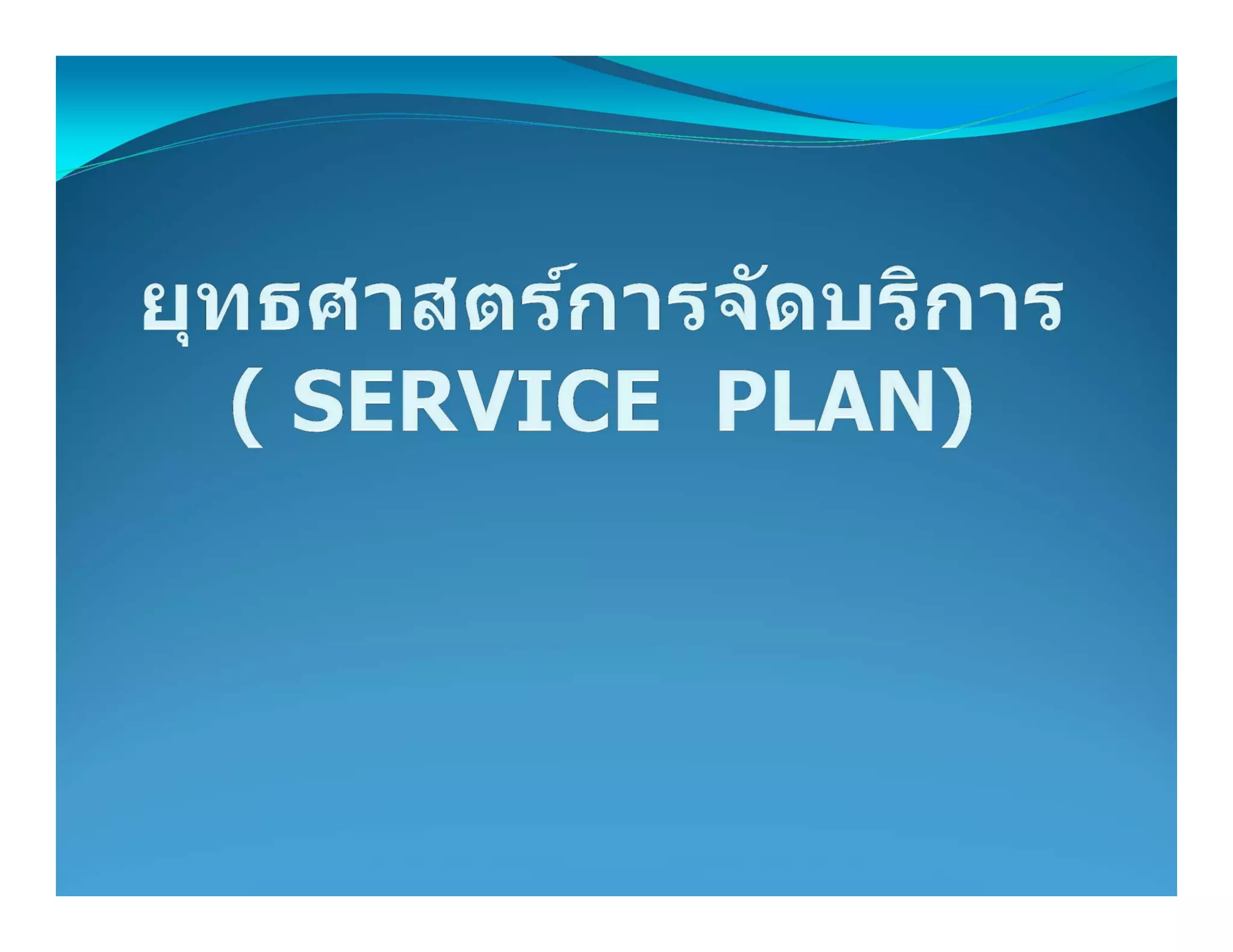 Service plan | PDF