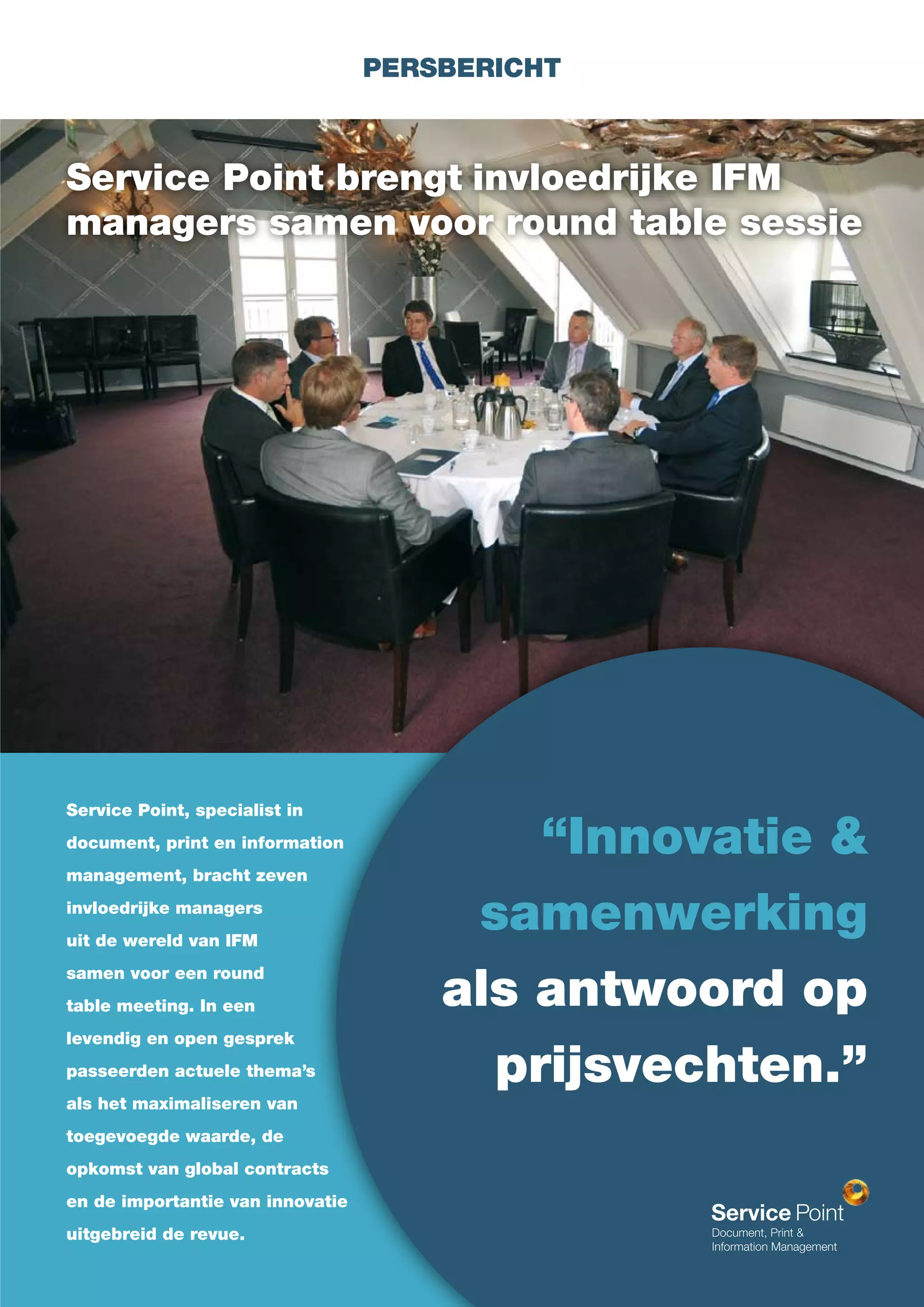 Service point brengt invloedrijke ifm managers samen voor round table ...