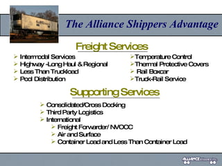 Service Presentation | PPT | Logistics and Transportation Industry ...