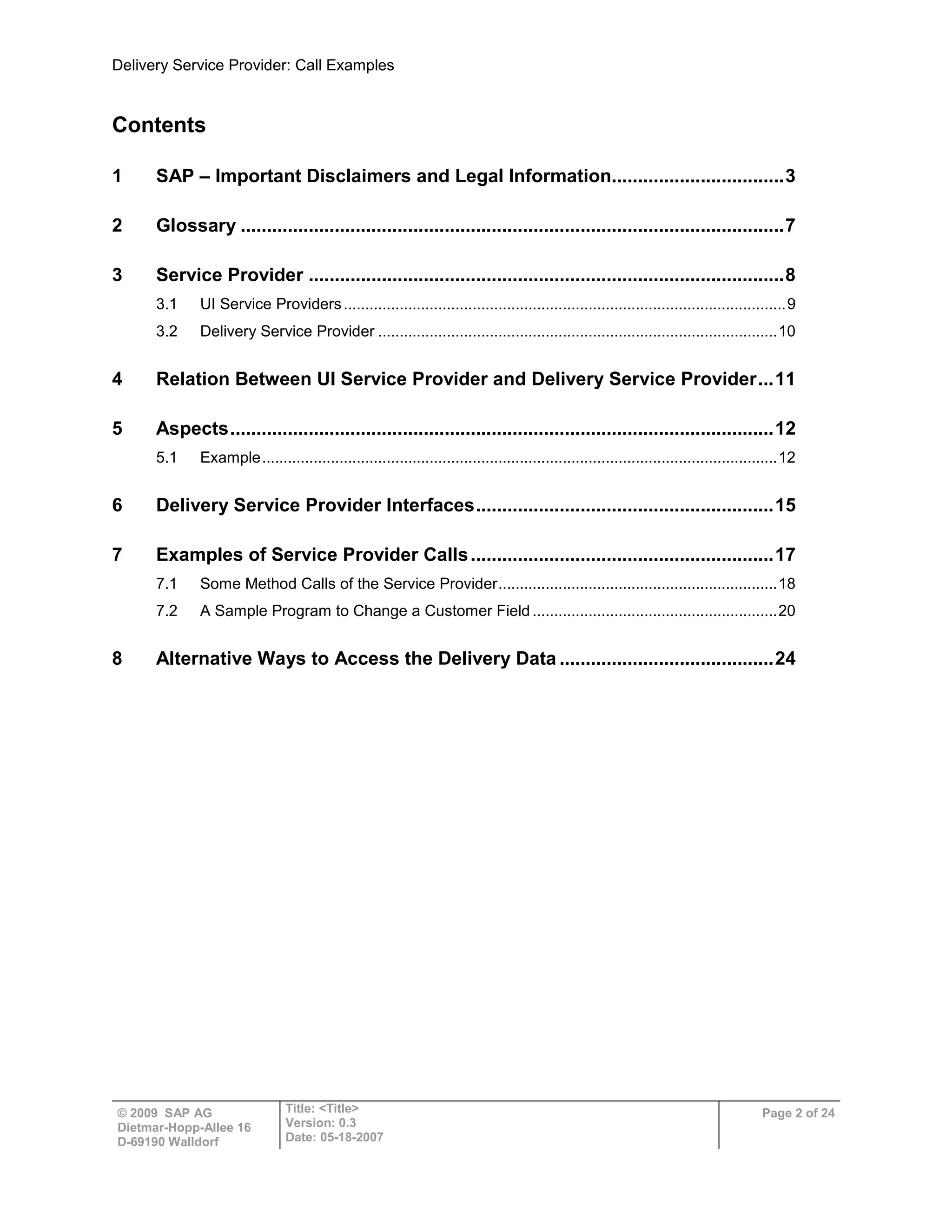 Service provider call_example | PDF