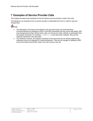 Service provider call_example | PDF