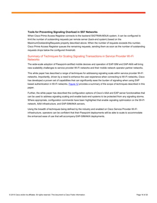 Service Provider Wi-Fi Networks: Scaling Signaling Transactions (White Paper) | PDF | Computer ...