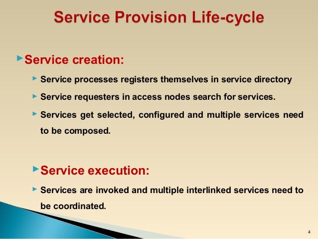 Service provision cycle