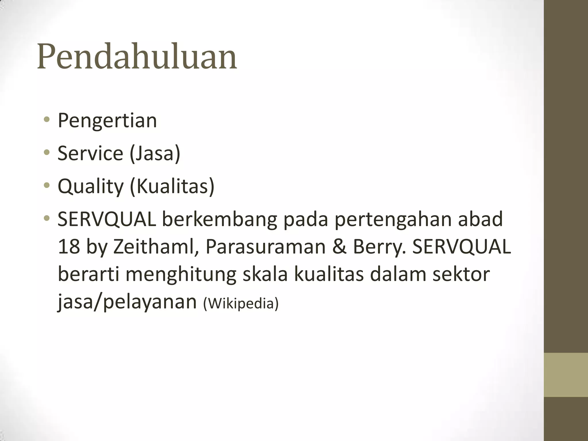 Service quality | PPT