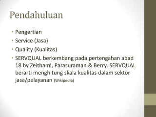 Service quality | PPTX
