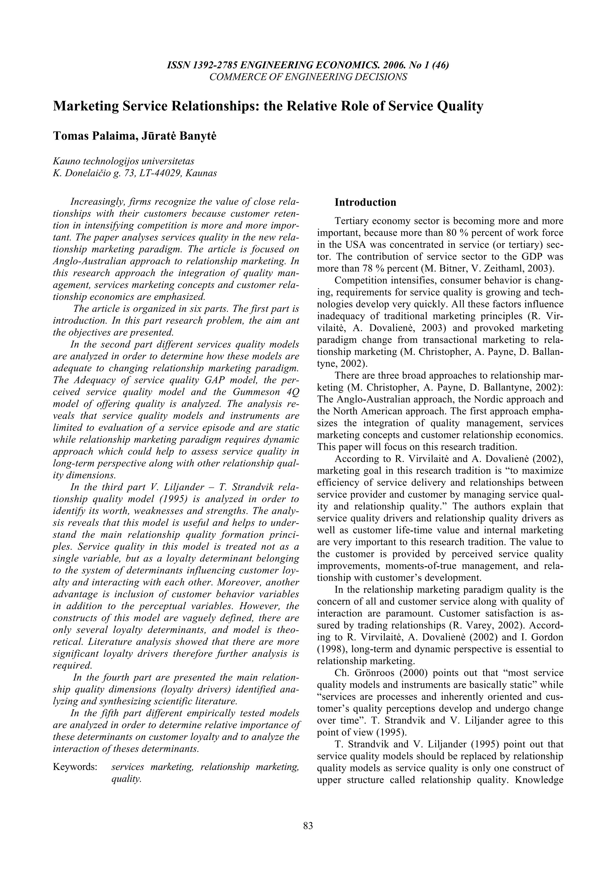 Service Quality | PDF | Marketing and Advertising | Business