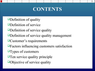 Service quality | PPT