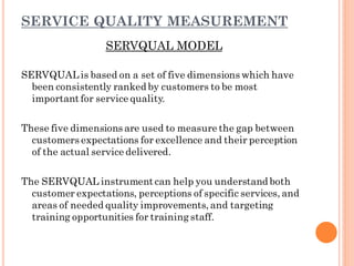 Service Quality Evalutation | PDF