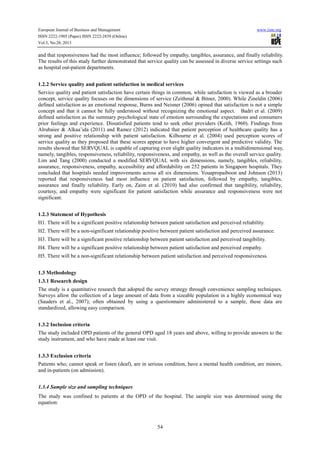 Service quality and patients satisfaction with healthcare delivery | PDF