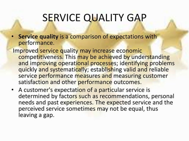Service quality gap | PPT