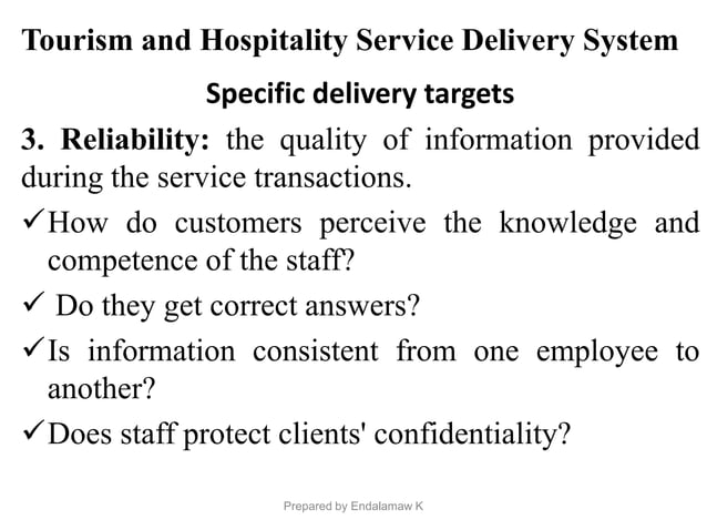 Service quality in tourism and hospitality | PPTX