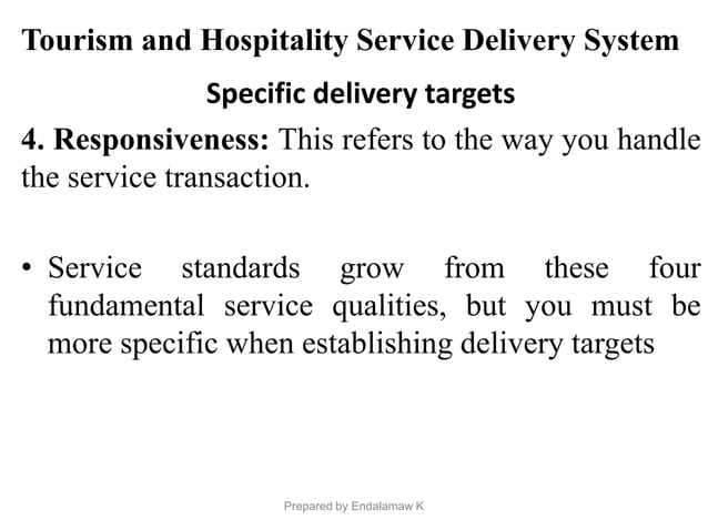 Service quality in tourism and hospitality | PPTX