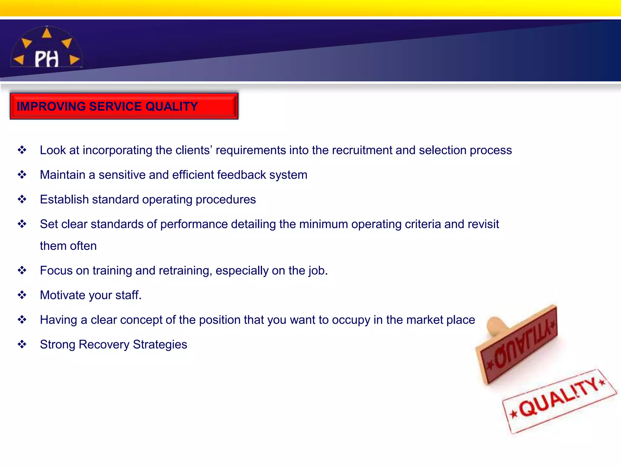 Service quality management | PPTX