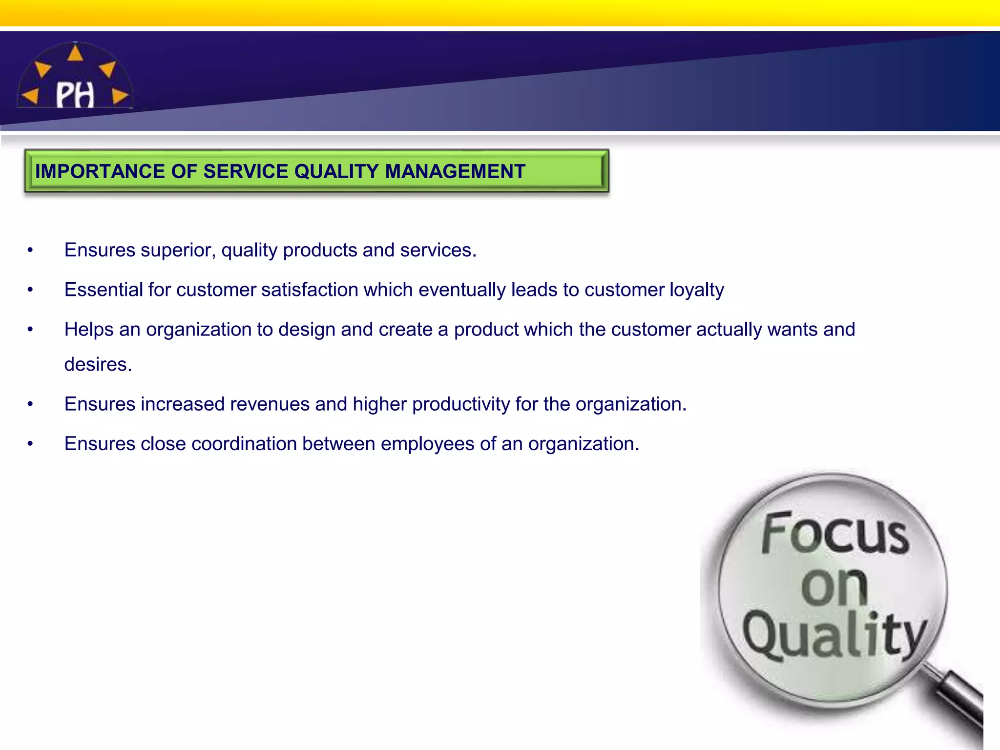 Service quality management | PPTX