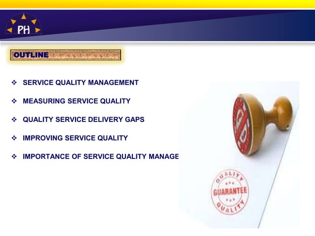 Service quality management | PPTX