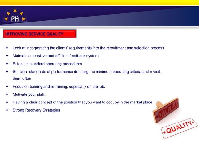 Service quality management | PPTX