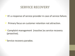 Service recovery | PPT