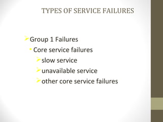 Service recovery | PPT