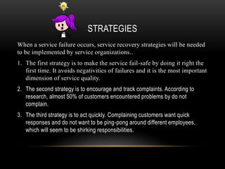 Service recovery strategies | PPTX