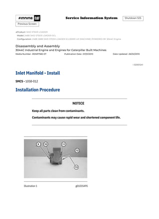 248B CATERPILLAR SKID STEER LOADER SERVICE REPAIR MANUAL SCL | PDF