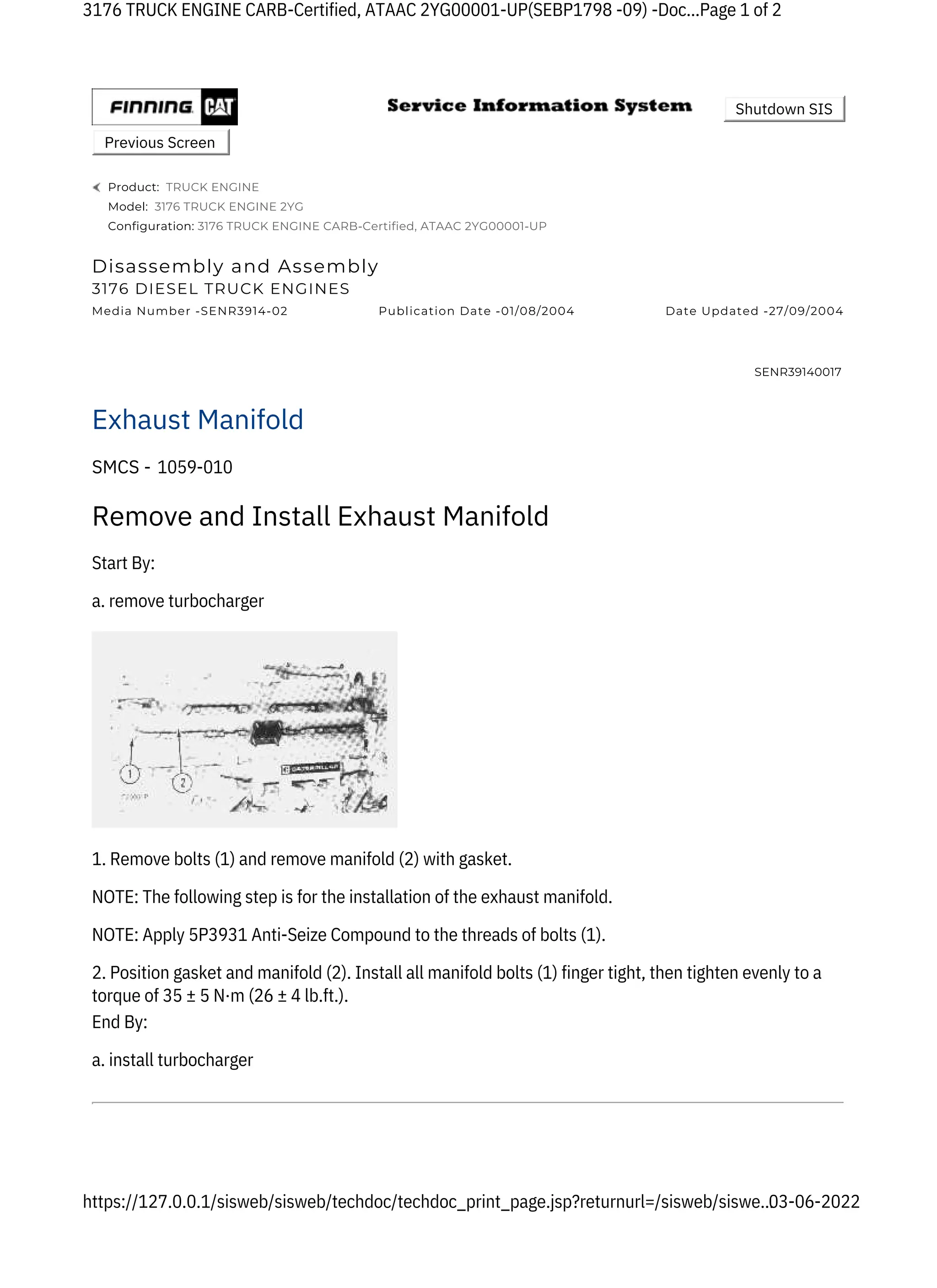 3176 CATERPILLAR TRUCK ENGINE SERVICE REPAIR MANUAL 2YG - PDF DOWNLOAD ...