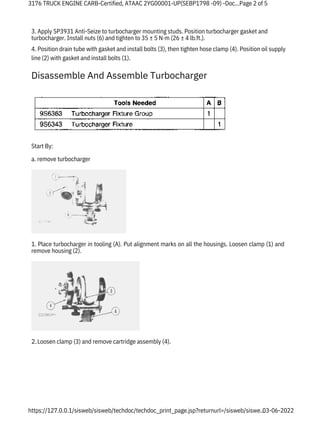 3176 CATERPILLAR TRUCK ENGINE SERVICE REPAIR MANUAL 2YG - PDF DOWNLOAD ...