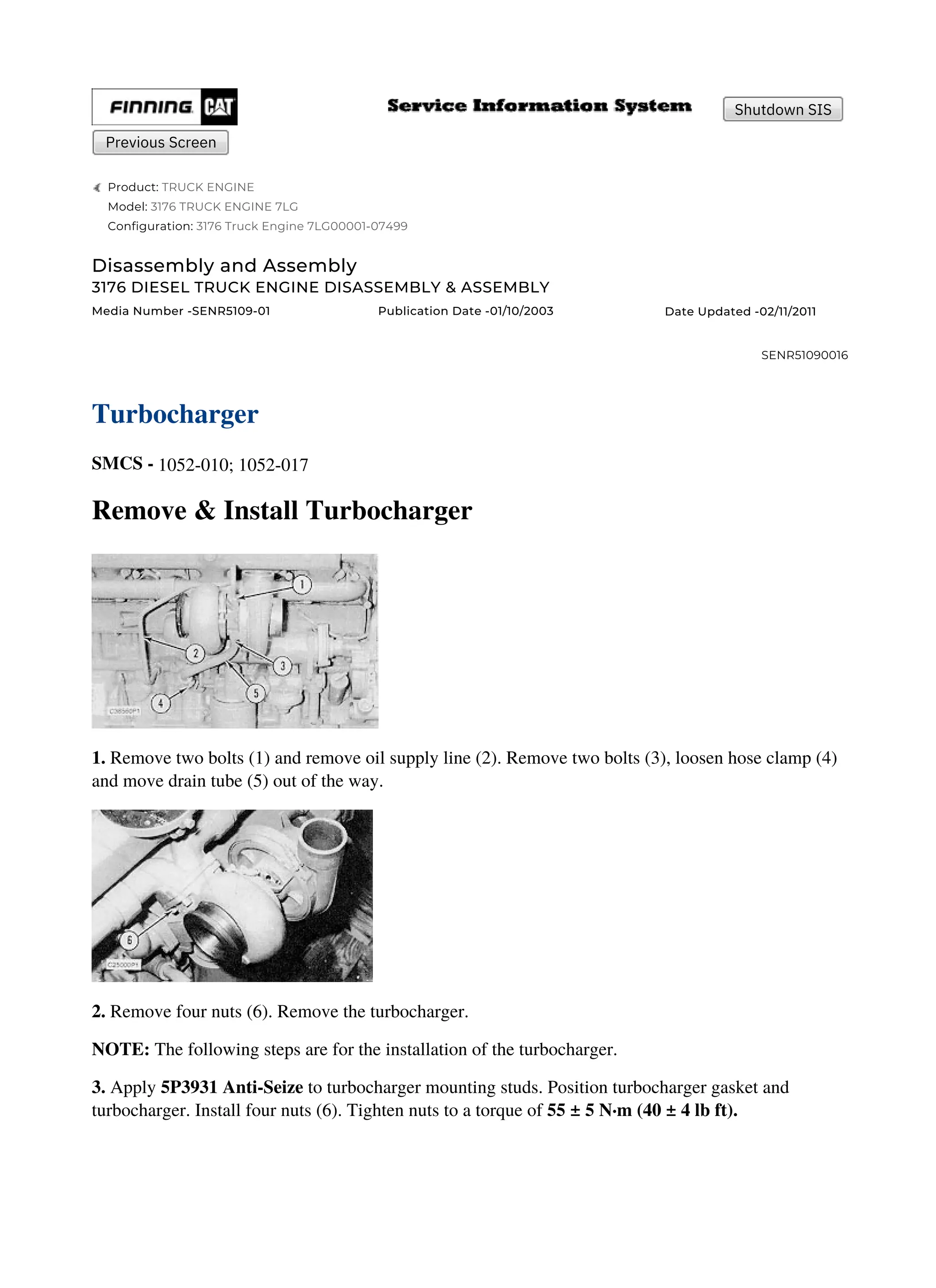 3176 CATERPILLAR ENGINE SERVICE REPAIR MANUAL S7LG - PDF DOWNLOAD | PDF