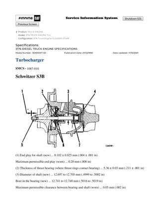 3176 CATERPILLAR ENGINE SERVICE REPAIR MANUAL S7LG - PDF DOWNLOAD | PDF