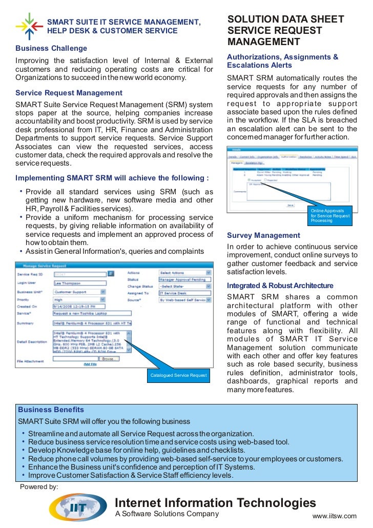Service request management_datasheet