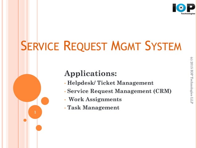 Service Request Management System | PDF
