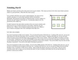 Service Rotation Volley Strategies for effective play | PDF