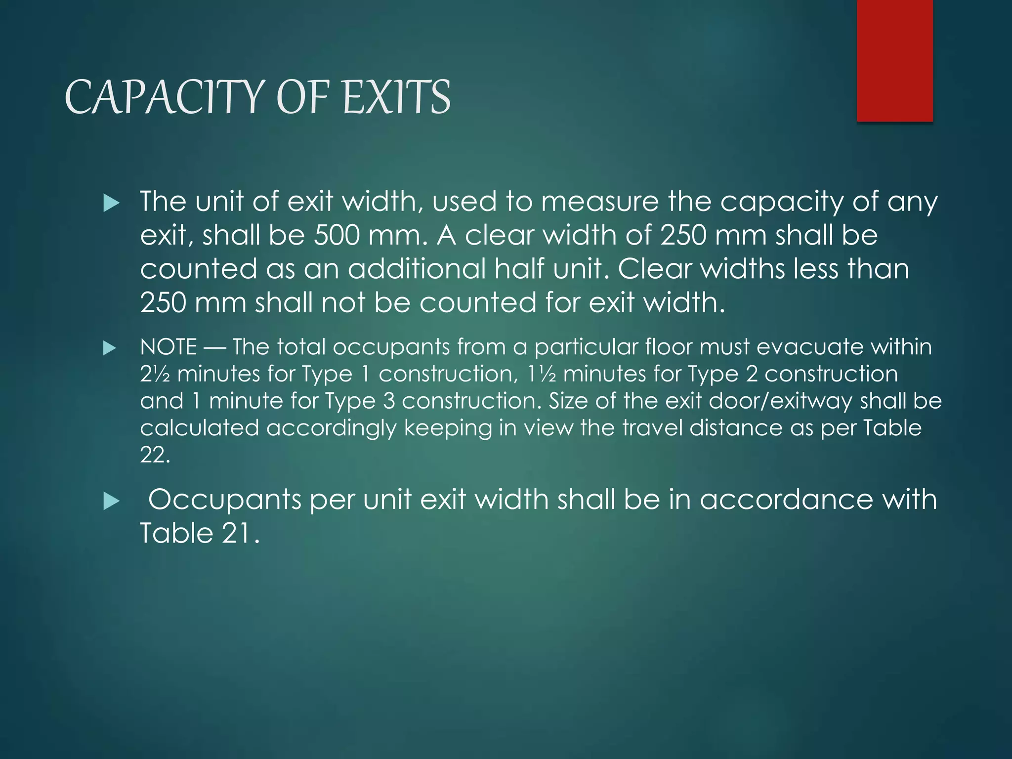 Deisgn of Fire Escapes | PPTX