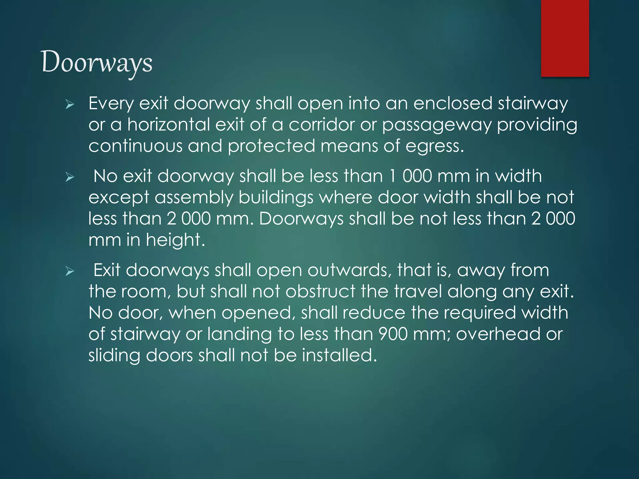 Deisgn of Fire Escapes | PPTX