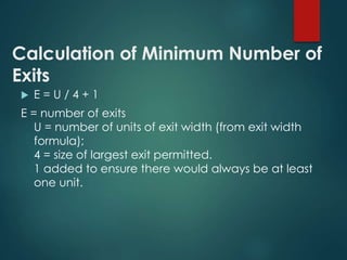 Deisgn of Fire Escapes | PPTX