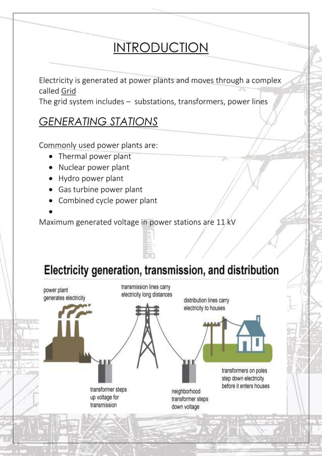 Transmission and distribution system of electricity | PDF | Power and ...