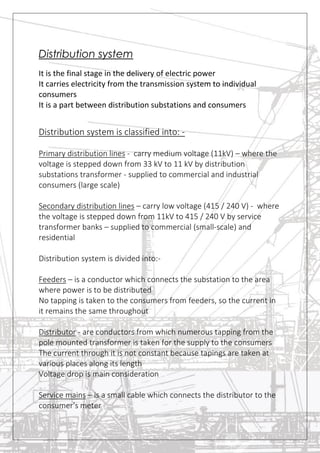 Transmission and distribution system of electricity | PDF