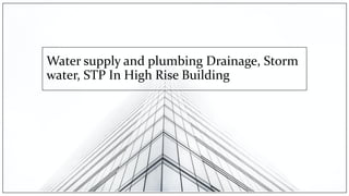 Services in High Rise Building | PDF