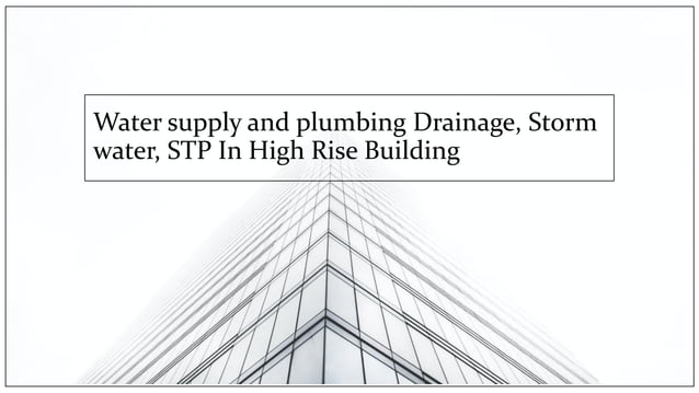 Services in High Rise Building | PDF
