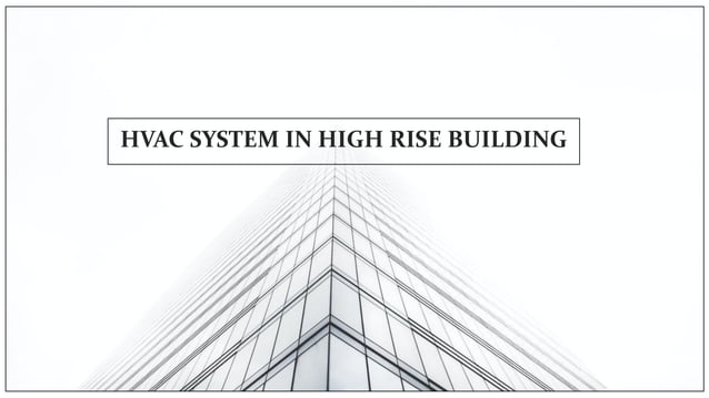 Services in High Rise Building | PDF