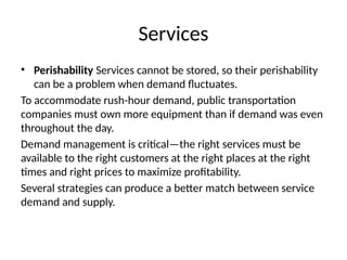 Services and types in Marketing Class Notes pptx | PPT