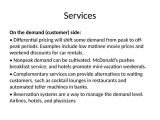Services and types in Marketing Class Notes pptx | PPT