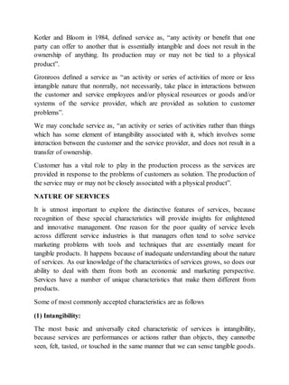 Services introduction | PDF