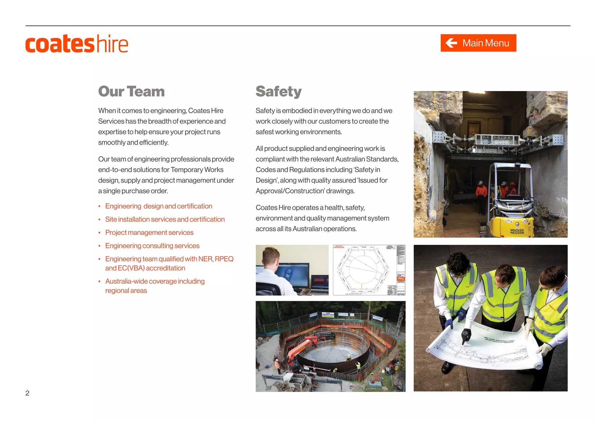 Coates Hire Engineering Solutions - Temporary Works | PDF