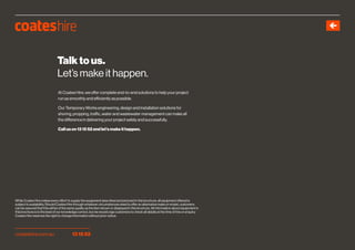 Coates Hire Engineering Solutions - Temporary Works | PDF