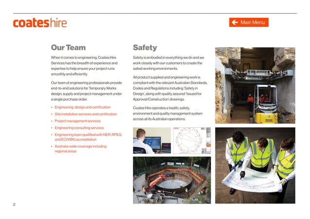 Coates Hire Engineering Solutions - Temporary Works | PDF
