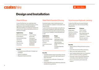 Coates Hire Engineering Solutions - Temporary Works | PDF