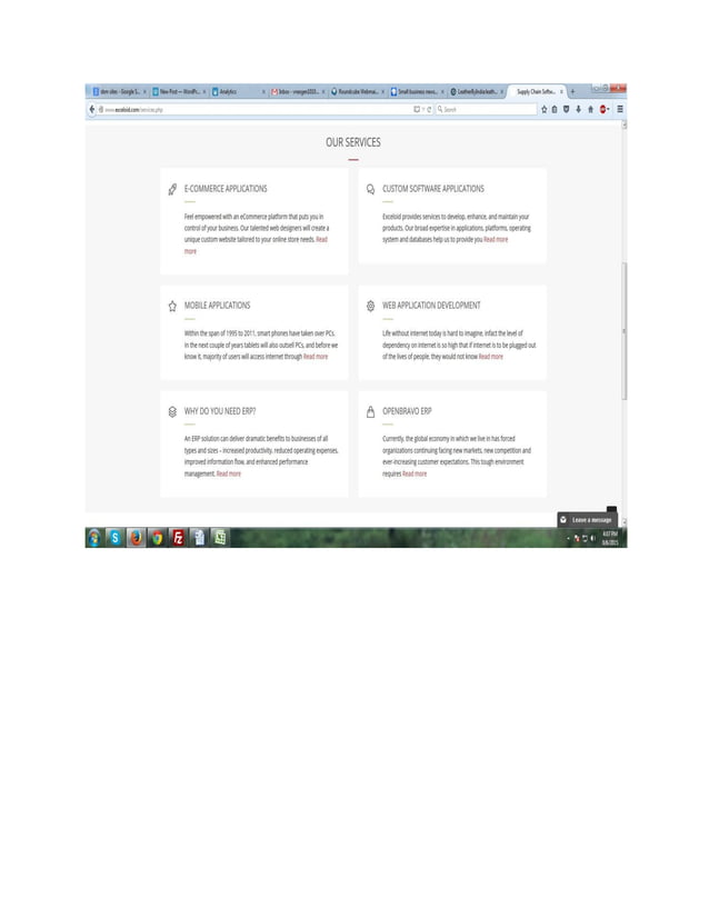 Services by Exceloid Soft System | PDF