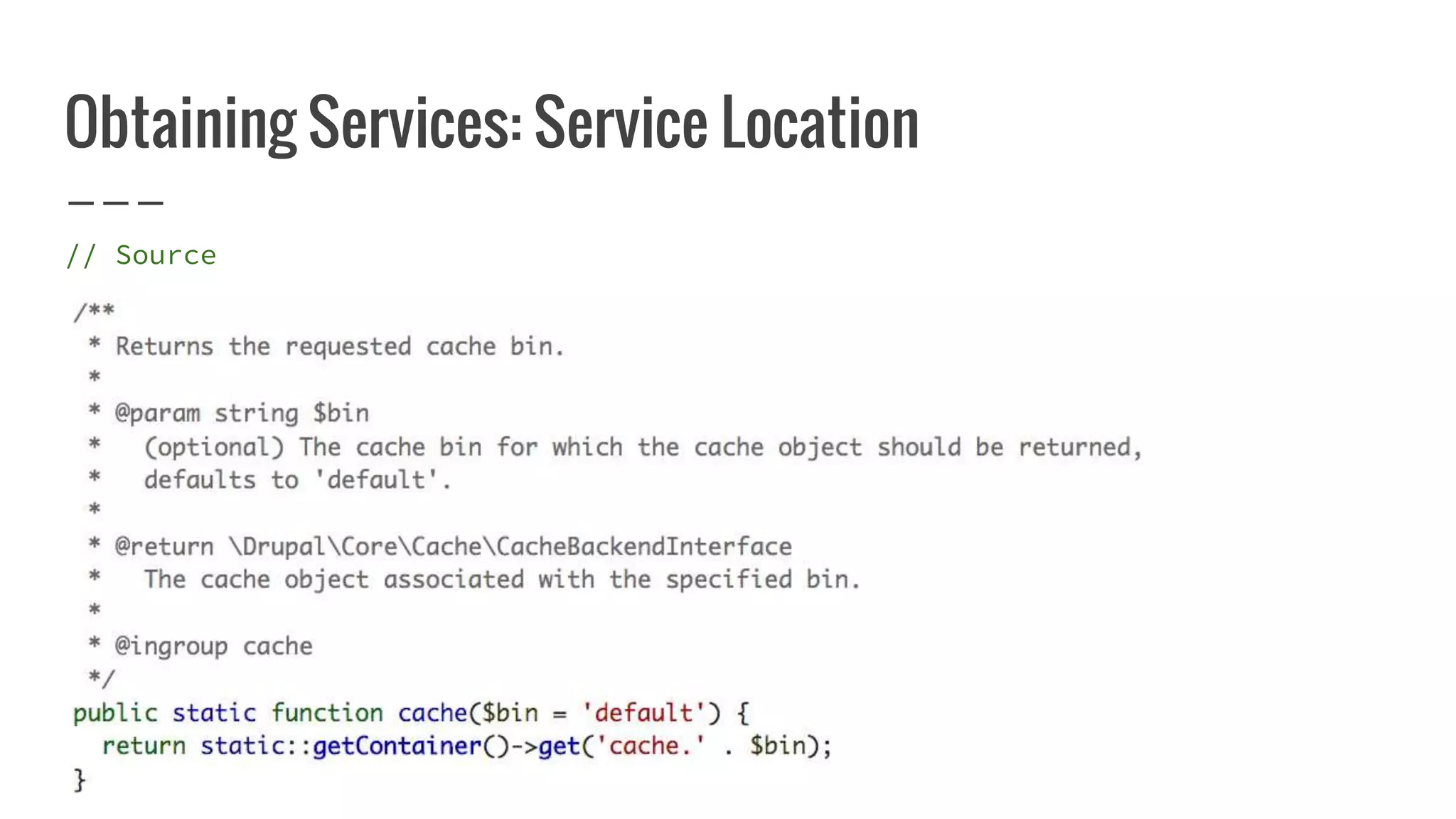 Services, dependency injection and containers | PPT
